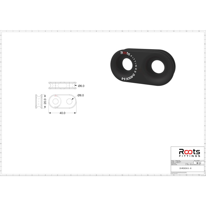 D-Rock Low Friction Double Ring 6-8mm RT00007 Roots Fittings Productions
